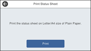 Printing a Network Status Sheet