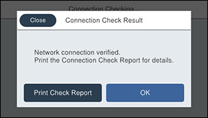 Printing a Network Connection Report
