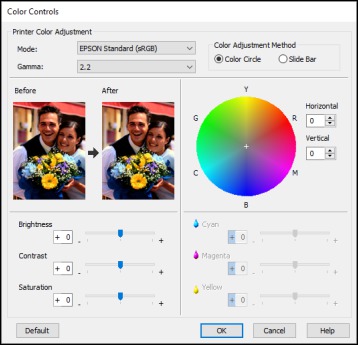 Advanced Color Controls - Windows