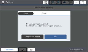 Printing a Network Connection Report