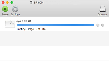 Checking Print Status - Mac