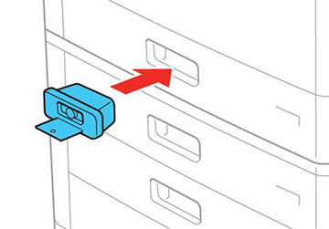 Using the Optional Paper Cassette Lock