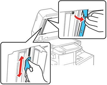 Cómo limpiar el alimentador automático de documentos