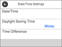 Selecting the Date and Time