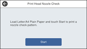 Checking the Nozzles Using the Product Control Panel