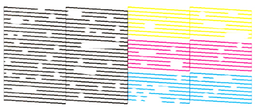 Checking the Nozzles Using the Product Control Panel