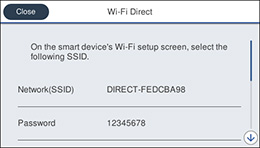 Enabling Wi-Fi Direct Mode