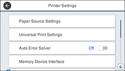 Selecting the Default Paper Source Settings