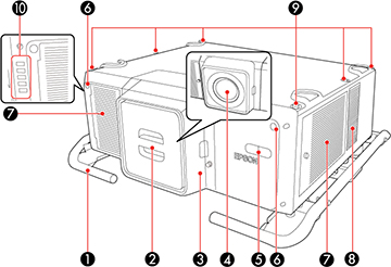 Projector Parts - Front/Top
