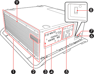 Projector Parts - Side/Rear
