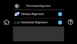 Aligning the Print Head Using the Product Control Panel