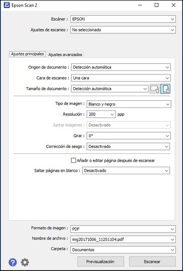 Cómo escanear con Epson Scan 2