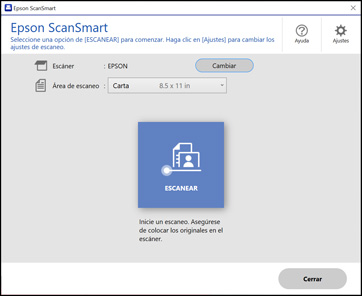 Cómo escanear utilizando Epson ScanSmart