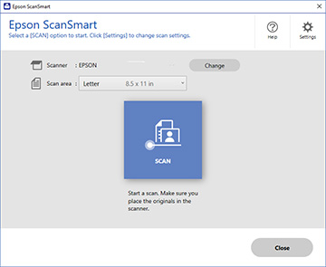 Starting a Scan Using Epson ScanSmart