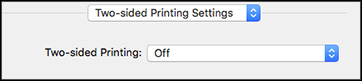 Selecting Double-sided Printing Settings - Mac