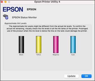 Checking Ink Levels - Mac