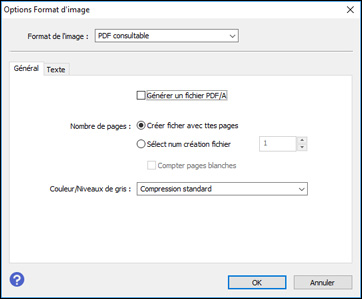 Enregistrement de documents numérisés en format PDF consultable via Epson Scan 2