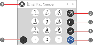Entering Characters on the LCD Screen