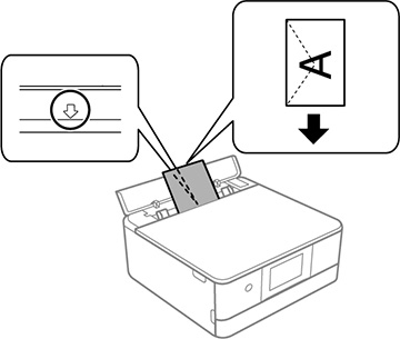 Loading Paper in the Rear Paper Feed Slot