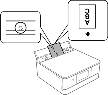 Loading Paper in the Rear Paper Feed Slot