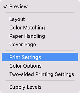 Selecting Basic Print Settings - Mac