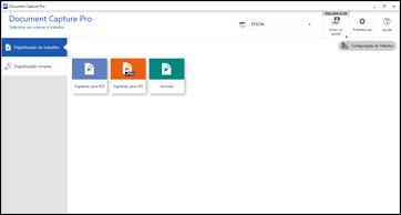 Digitalização do trabalho com Document Capture Pro - Windows