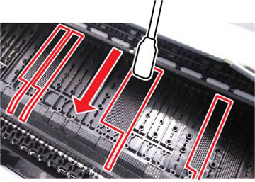 Cleaning the Platen and Borderless Pad Edges