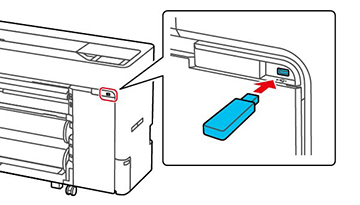 Connecting and Printing from a USB Memory Device