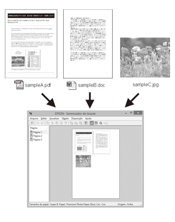 Uso do Gerenciador de layout - Windows