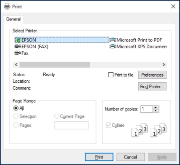 Printing Your Document or Photo - Windows