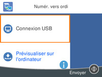 Numérisation vers un ordinateur connecté au produit