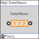 Réglage de la date et de l'heure