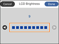 Adjusting the Screen Brightness