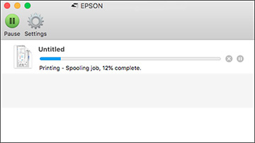 Checking Print Status - Mac