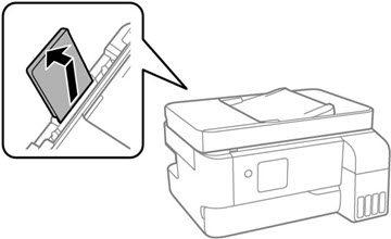Loading Paper in the Rear Paper Feeder