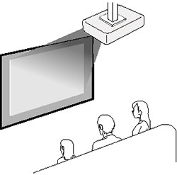 Opções de instalação e montagem do projetor