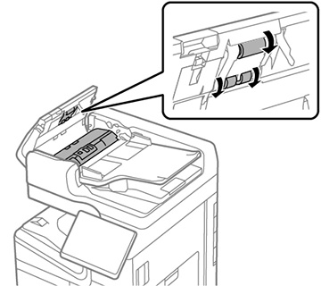 Cleaning the Automatic Document Feeder