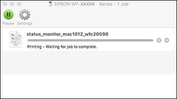 Checking Print Status - Mac