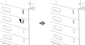 Using the Optional Paper Cassette Lock