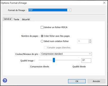 Enregistrement de documents numérisés en format PDF consultable via ...