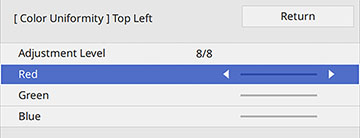 Adjusting Color Uniformity