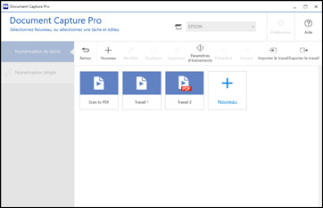 Ajout et assignation de travaux de numérisation à l'aide de Document Capture Pro - Windows