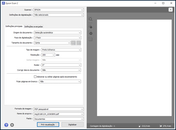 Digitalização no Epson Scan 2