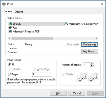 Printing Your Document or Photo - Windows