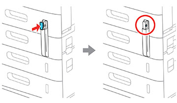 Using the Optional Paper Cassette Lock