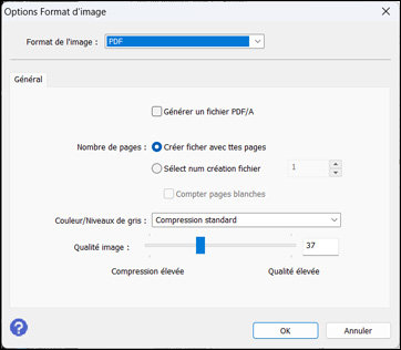 Enregistrement de documents numérisés en format PDF consultable via Epson Scan 2