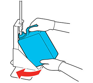 Remplacement du bidon d'encre résiduelle
