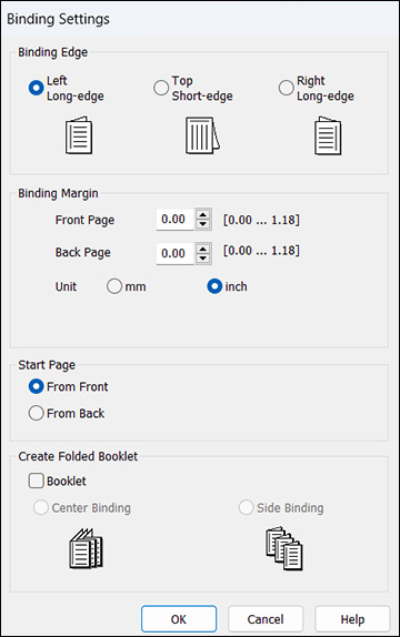 Selecting Double-sided Printing Settings - Windows