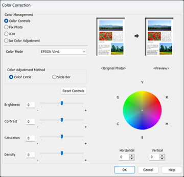 Custom Color Correction Options - Windows