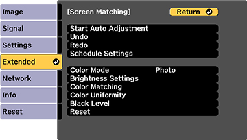 Matching the Screens Manually